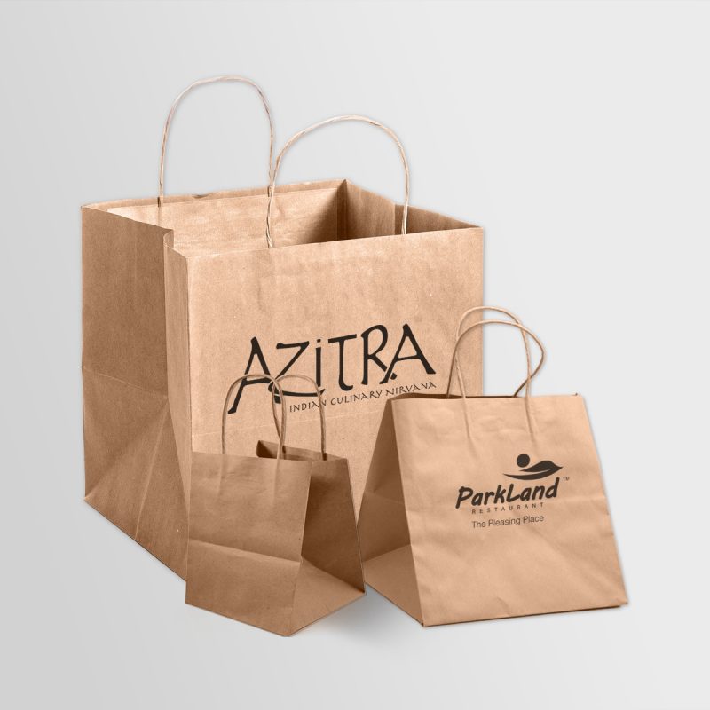 Restaurant Bags for Restaurant | Kraft Bag Printing - PrintingO.in